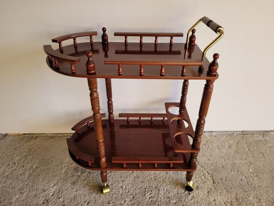 Duży barek drewniany na kółkach antyk Goszków • OLX.pl
