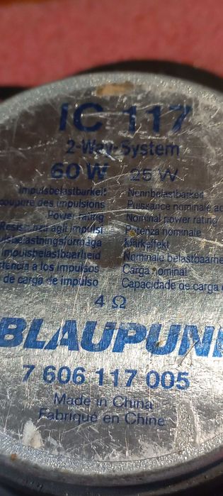 Динамік Blaupunkt IC 117 2-Way-System 60W/25W: 225 грн. - Акустичні ...
