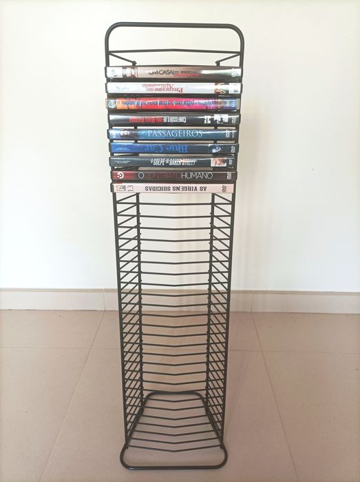 Base Metálica / Torre porta DVDs (36 DVDs) Leiria, Pousos, Barreira E ...