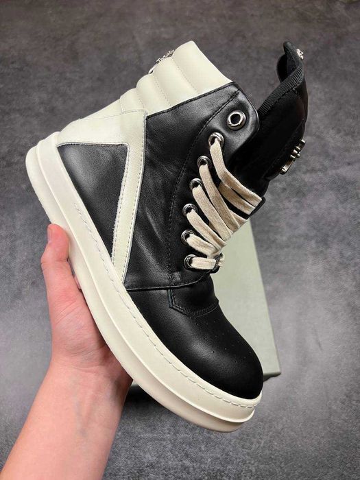 Rick Owens x Chrome Hearts Geobasket Low Black: 4 999 грн. - Кросівки ...