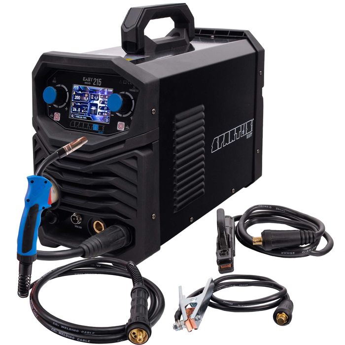 Spawarka Migomat SPARTUS EASY MIG 215 LCD synergia 200A migomat Przeginia Duchowna • OLX.pl