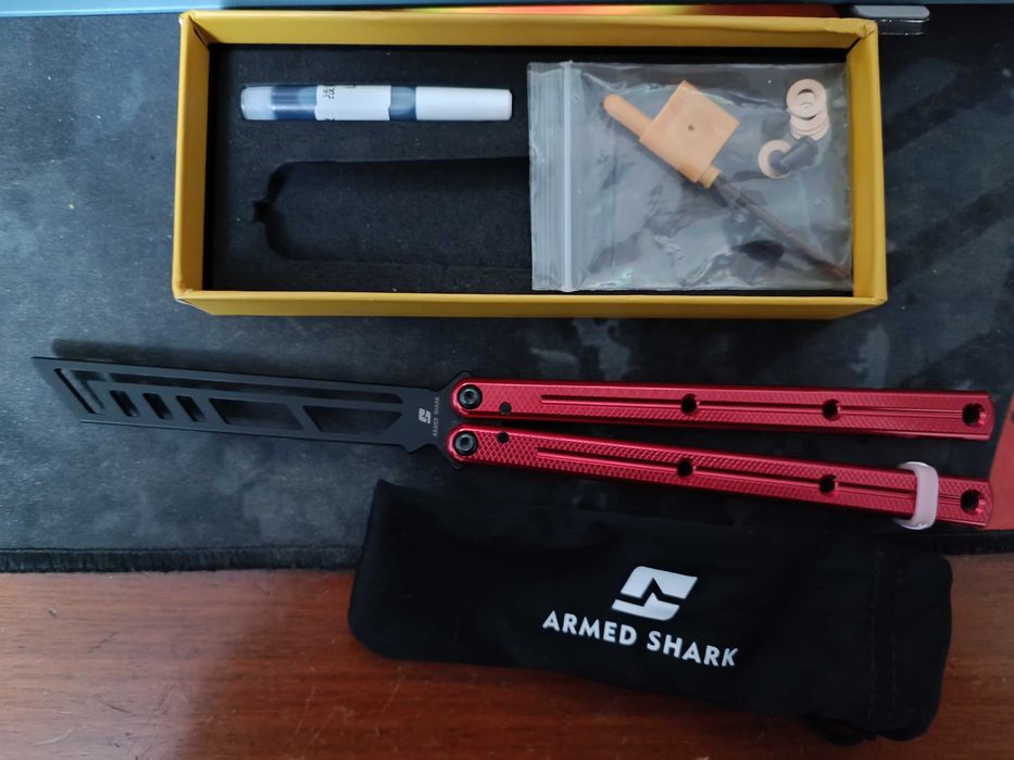 Kraken v3 armed shark Лучший тренировочный нож бабочка балисонг Новый ...