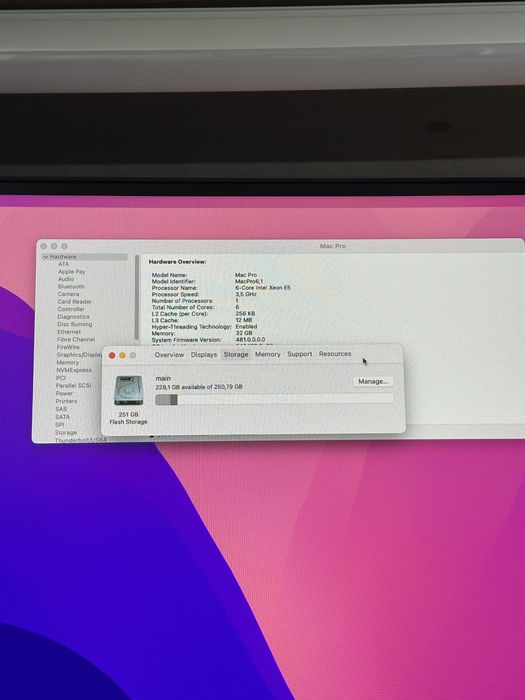 Mac pro ( late 2013 ) 32ram. 6 core xeon. Amd firePro D500 3gb: 14 500 ...