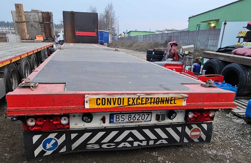 Naczepa platforma mega zamki kontenerowe Suwałki • OLX.pl