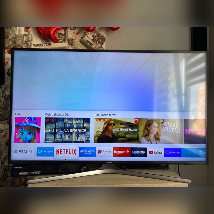 Samsung 55 cali 4K HDR Smart Tv Bluetooth Wifi Dvbt2 Hevc dowóz okazja ...