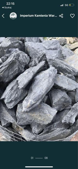 CZARNY ŁUPEK FILITOWY Czarny Kamień do Akwarium Fyllit Iwagumi Seiryu ...