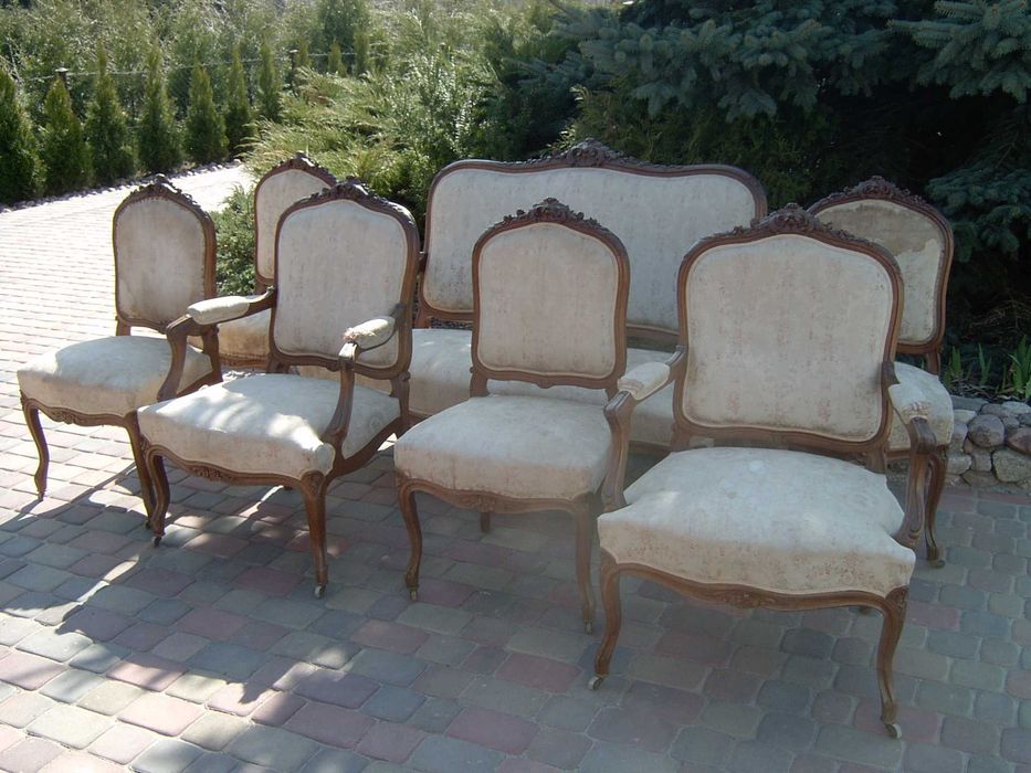 Antyki- komplet mebli ludwik Sadlinki • OLX.pl