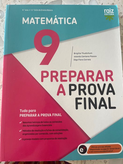 Preparar a prova final matemática 9 ano Lumiar • OLX Portugal