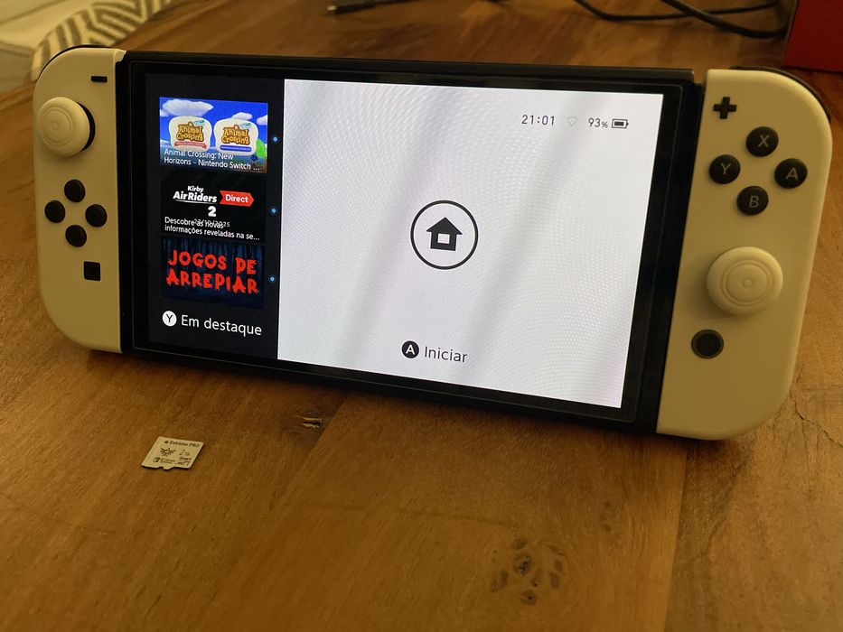 Nintendo Switch OLED + estojo + SD card 2TB Lumiar • OLX.pt