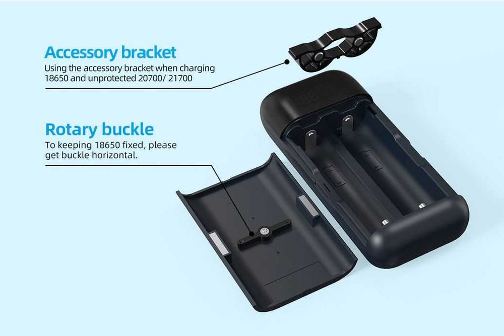 PB2S PB2SL XTAR 2в1 Зарядное устройство/павербанк 18650/20700/21700 ...