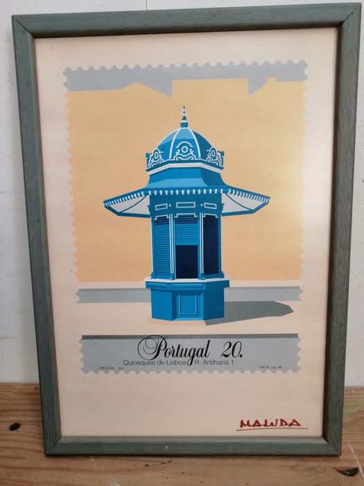 8 quadros Maluda Maluda 1934/1999/ Offset a Impressão certificada INCM São Bernardo • OLX.pt