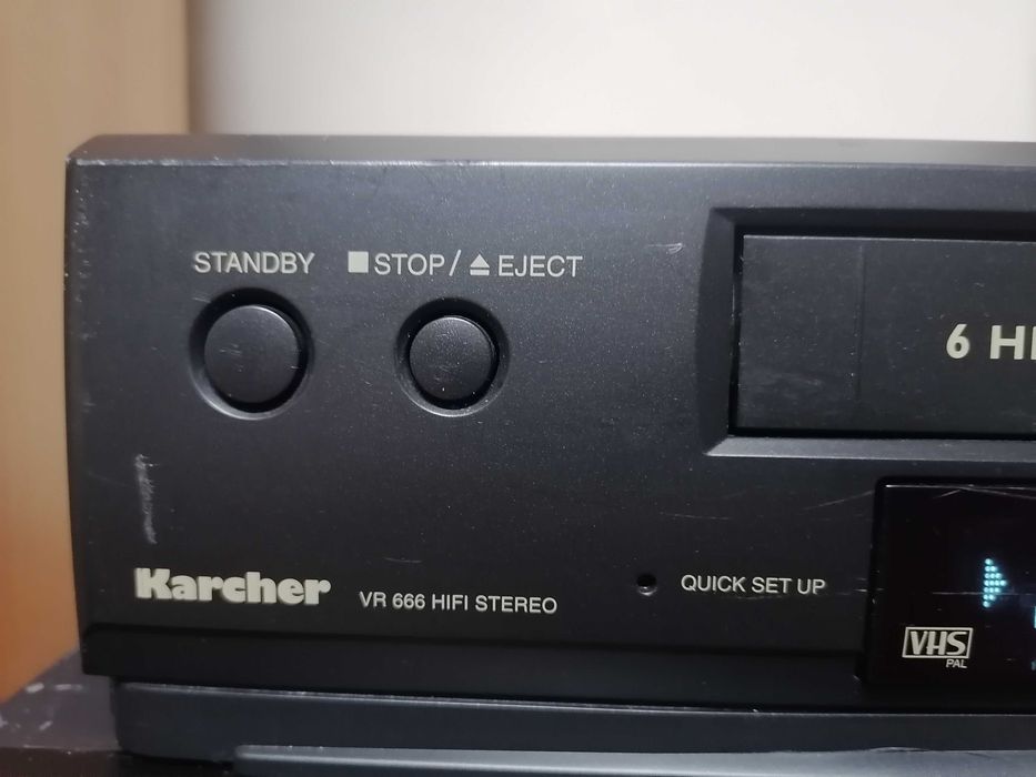 Magnetowid VHS Karcher VR 666, HI-FI Stereo ,pilot Częstochowa Stare ...