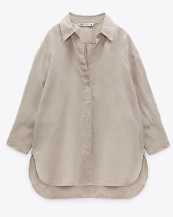 Жіноча сорочка з льону Zara: 350 грн. - Сорочки Ківерці на Olx