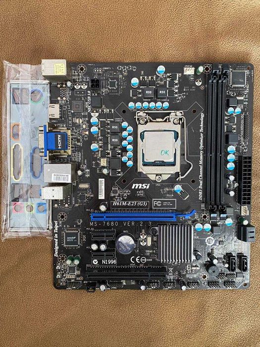 Комплект MSI H61M-E23 (G3) + Intel Core i5-3470: 734 грн ...