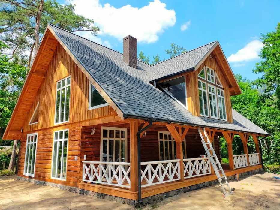 Dom z rozbiórki do przeniesienia z bala drewniany gotowy do montażu ...