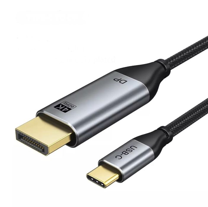Кабель CABLETIME USB Type-C to DisplayPort (Thunderbolt 3) 1.8m 4K/60H ...