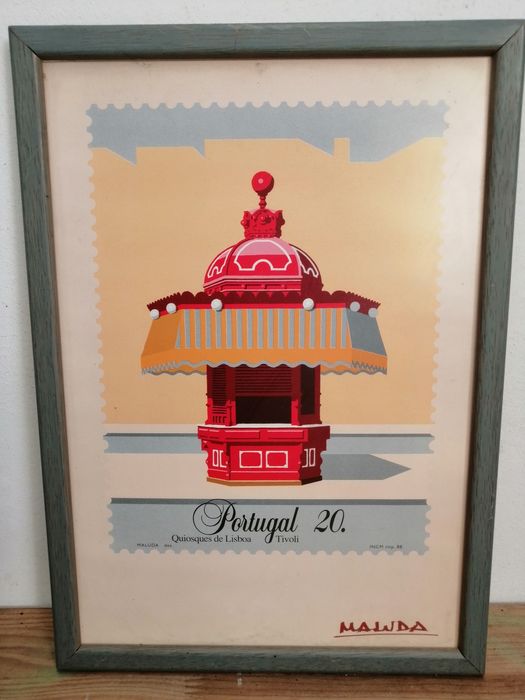 8 quadros Maluda Maluda 1934/1999/ Offset a Impressão certificada INCM São Bernardo • OLX.pt