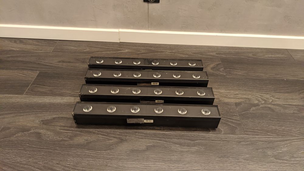 4x ADJ Ultra bar 6 6x6W LED Bar Ledbar oświetlenie sceniczne ledbar ...