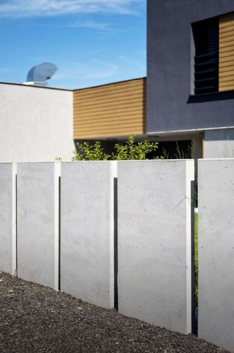 Ogrodzenie betonowe, beton architektoniczny, mur oporowy, l-ki, elki ...