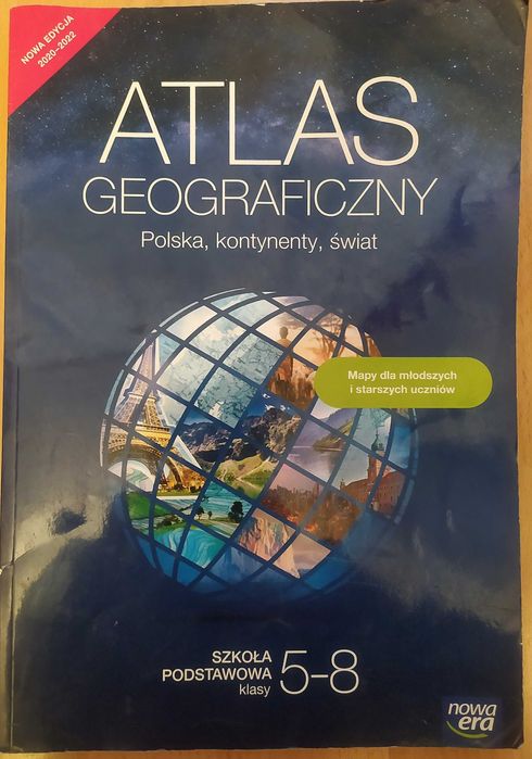 Atlas geograficzny. Nowa Era, Szk. Podst. kl. 5-8 Knurów • OLX.pl