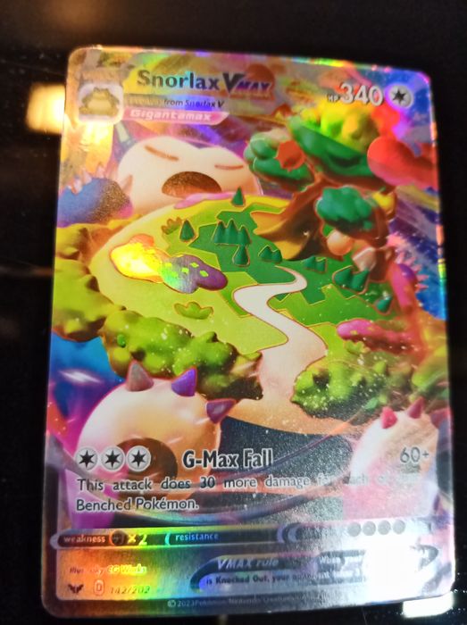 Carta Pokémon snorlax Vmax (ultra raro) Marinha Grande • OLX.pt