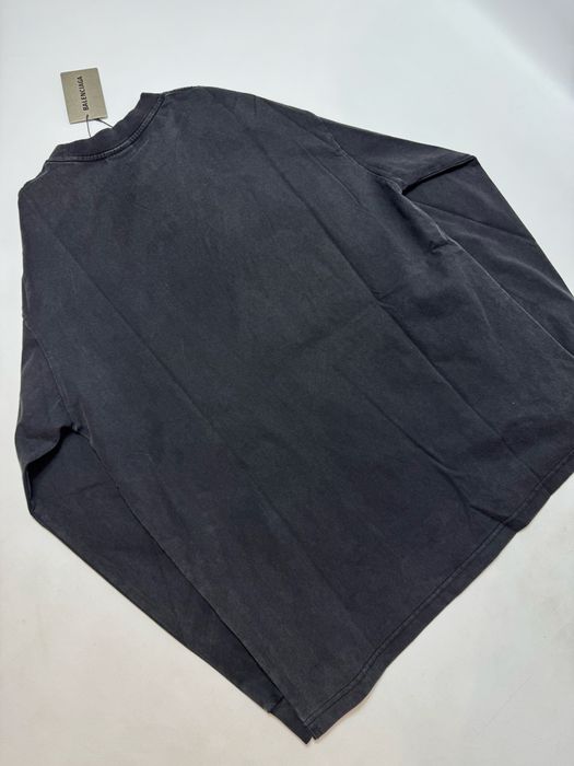 Лонгслів Balenciaga Logo M L Washed Black ERD Vetements: 2 100 грн ...