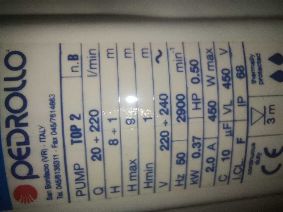 Eletrobomba Pedrollo Top 2 São Domingos de Rana • OLX.pt