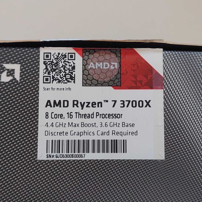 Процессор AMD Ryzen 7 3700X (BOX) - НОВЫЙ: 4 000 грн. - Комплектуючі та ...