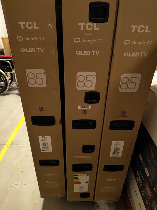 TV TCL 85 cali, QLED, zupelnie nowy, polska dystrybucja Boguchwała • OLX.pl