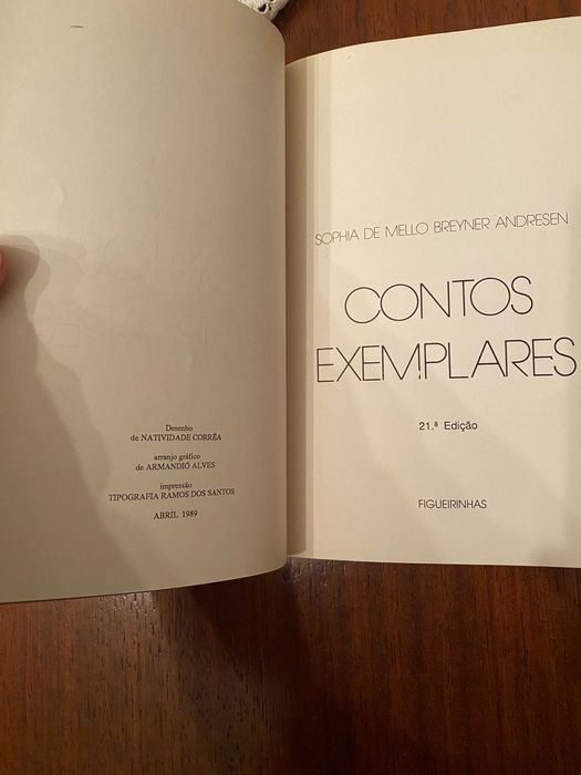 Contos Exemplares, de Sophia De Mello Breyner Andresen Bonfim • OLX ...