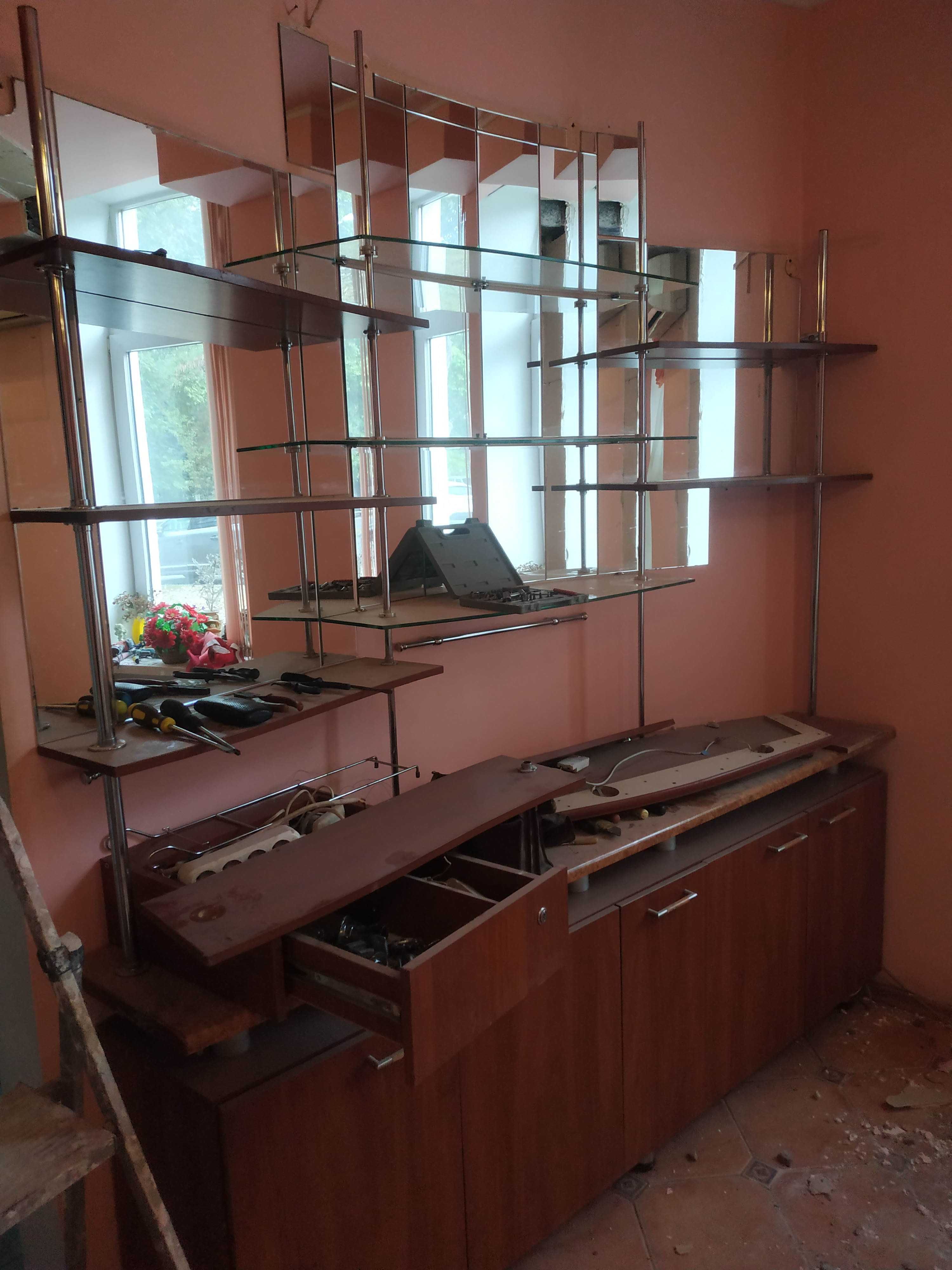 Стеллажи, Напольная стойка Универсальная, металл. Полки навесные.: 100 ...