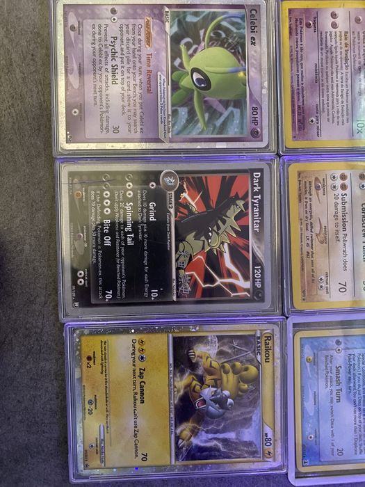 Cartas raras pokemon mew celebi poliwrath ditto tyranitar raikou Vila ...