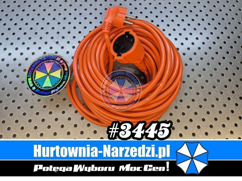 Przedłużacz elektryczny ogrodowy 20m 3x1,5mm² przedłużacz 20m Toruń ...