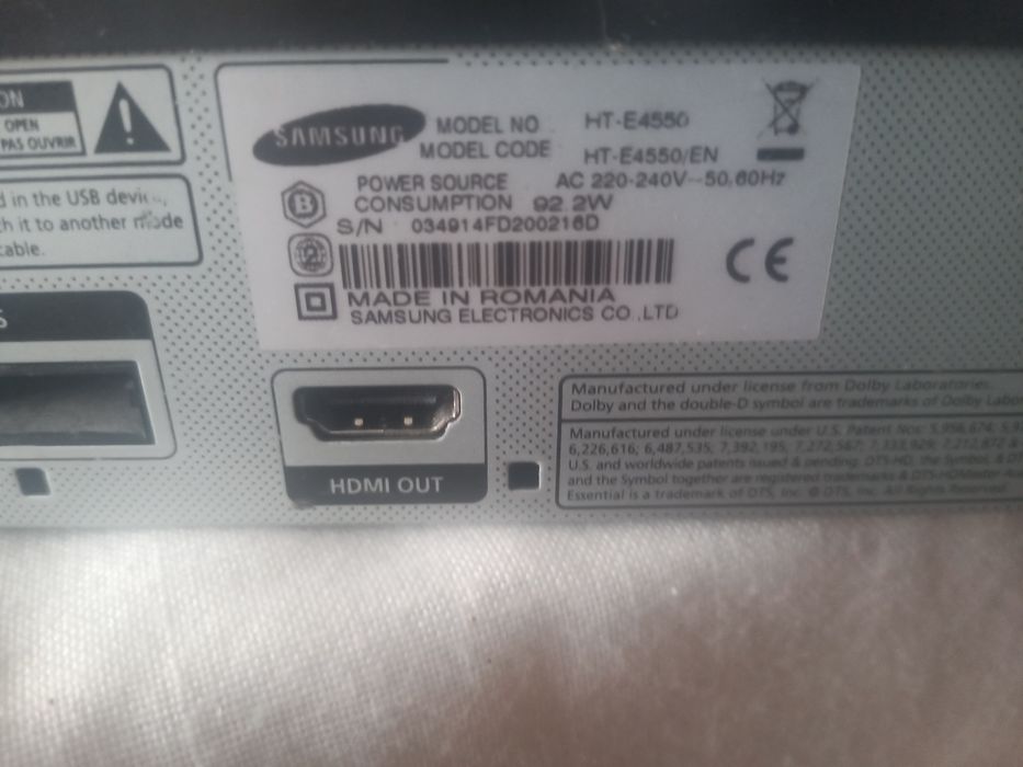 Samsung HT-E4550 odtwarzacz Blu-ray Błaszki • OLX.pl