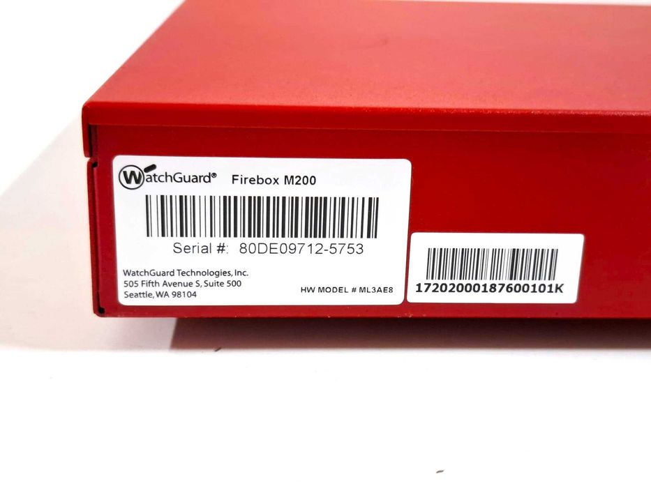 Segurança de rede FireWalll - WatchGuard Firebox M200 ML3AE8 Valongo ...