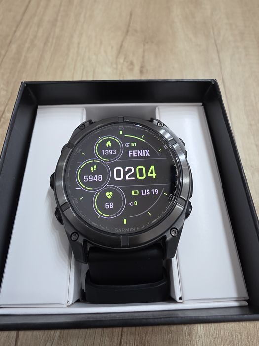 Garmin Fenix 8 Amoled Sapphire Carbon gray DLC Titanium 51 mm Skokowa ...