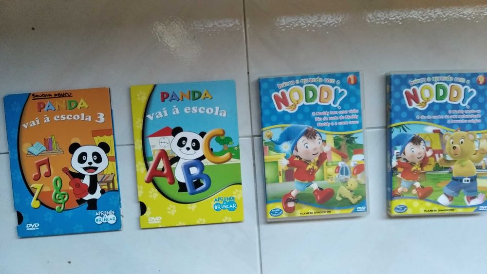 DVD s NoddY, Panda , Boneco tipo peluche Noddy , Kitty Massamá E Monte ...