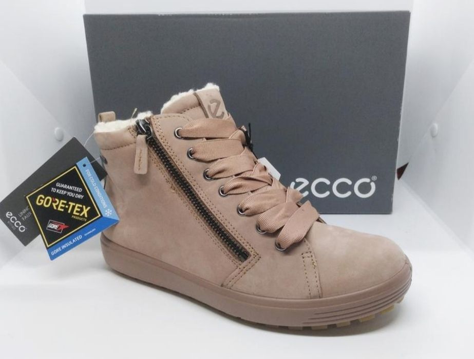 Зимние 37р 24см кожаные ботинки Ecco мембране Gore Tex оригинал: 3 200 грн. - Інші черевики та ...