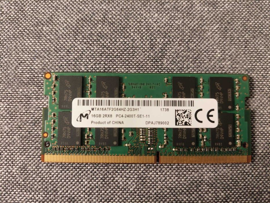 RAM DDR4 SODIMM 2x 16GB 2Rx8 2400MHz 1,20 V CL17 32GB Częstochowa ...