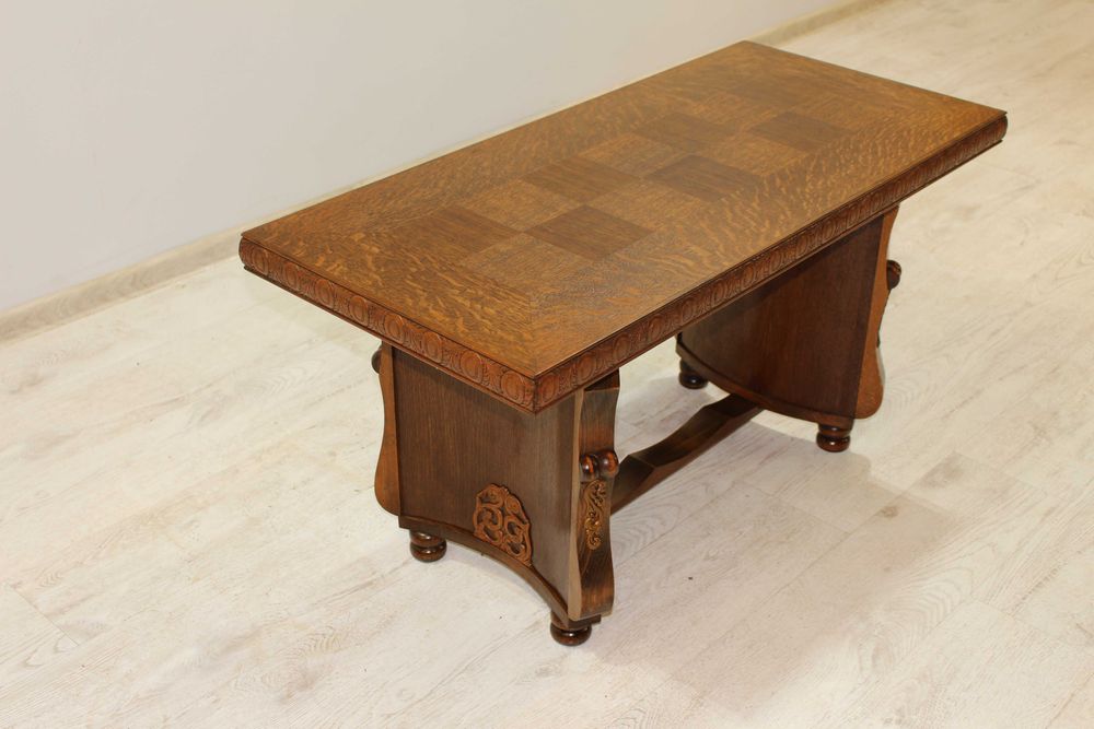 Ława rzeźbiona ART DECO stylowa fornir 9R Uniejów • OLX.pl