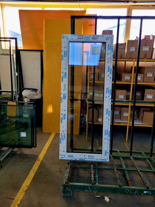 NOWE Okno VEKA SL82 – Antracyt balkonowe tarasowe Kaliska • OLX.pl