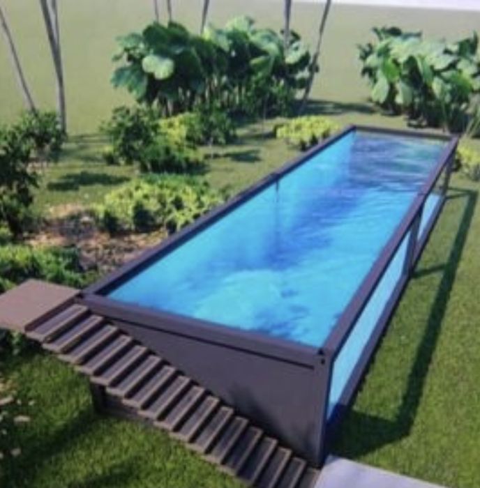 Basen zewnetrzny domowy z kontenere Katowice Koszutka • OLX.pl