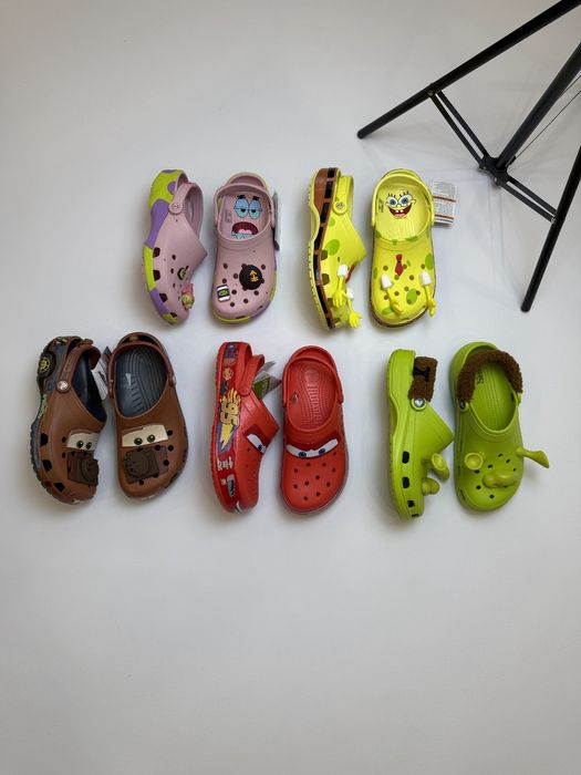 Crocs x McQueen, Mater, Shrek, SpongeBob, Patrick / classic clog крокси ...