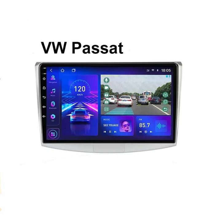 Radio Android PASSAT B6 B7 Cc 10.1 10cali 10" 10 Gps Usb rds Malbork ...