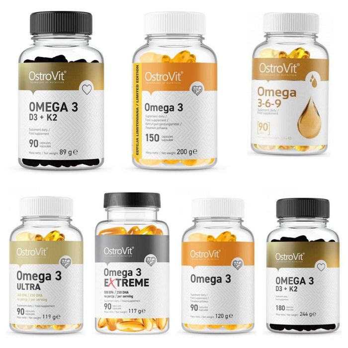 OstroVit Омега-3 .Омега ультра, екстрим Омега D3+K2: 250 грн. - Прочие ...