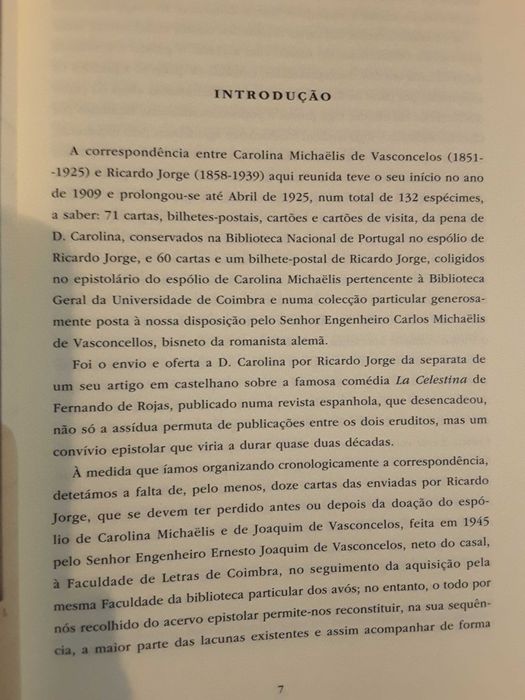 Carolina Michaelis e Ricardo Jorge / Corresp. com Marcello Caetano ...