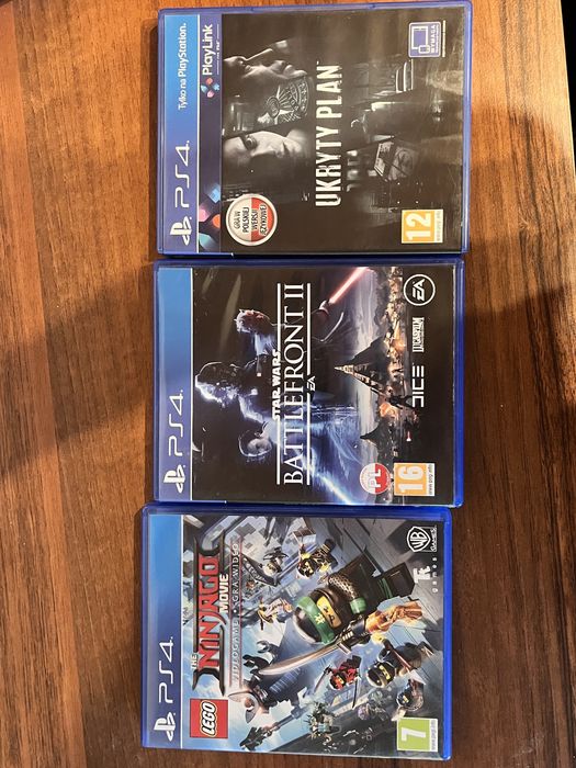Zestaw 3 gier- lego ninjago, STAR WARS Battlefront II, Ukryty Plan ...