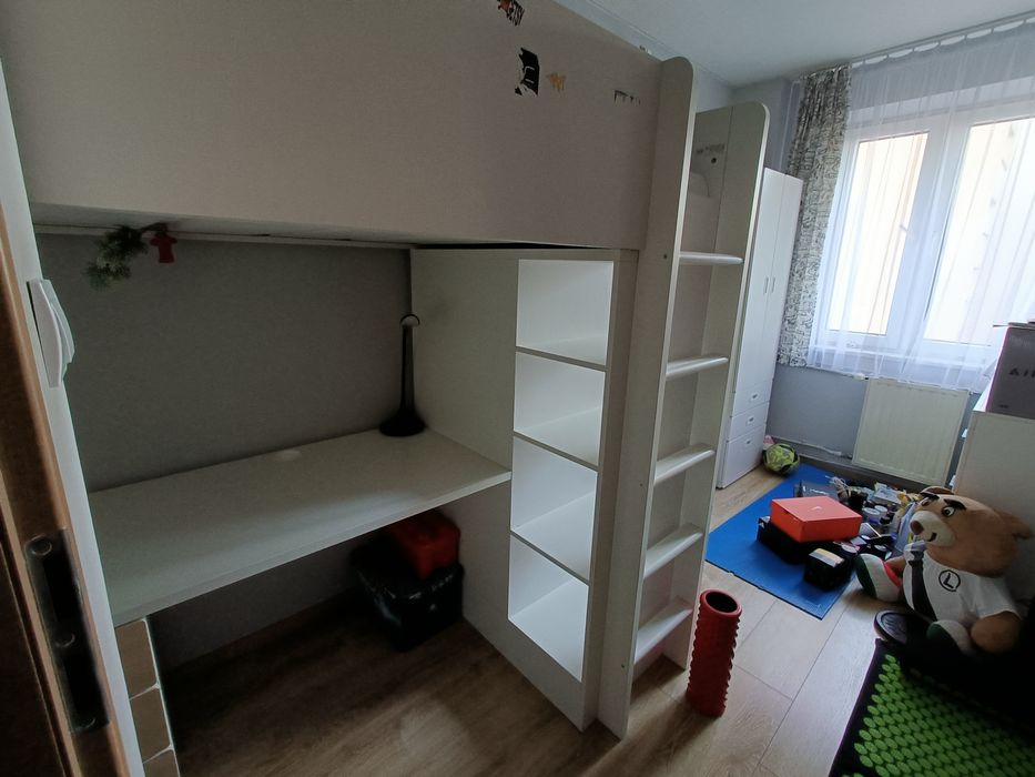Łóżko piętrowe i biurko Smastad Warszawa Ursynów • OLX.pl