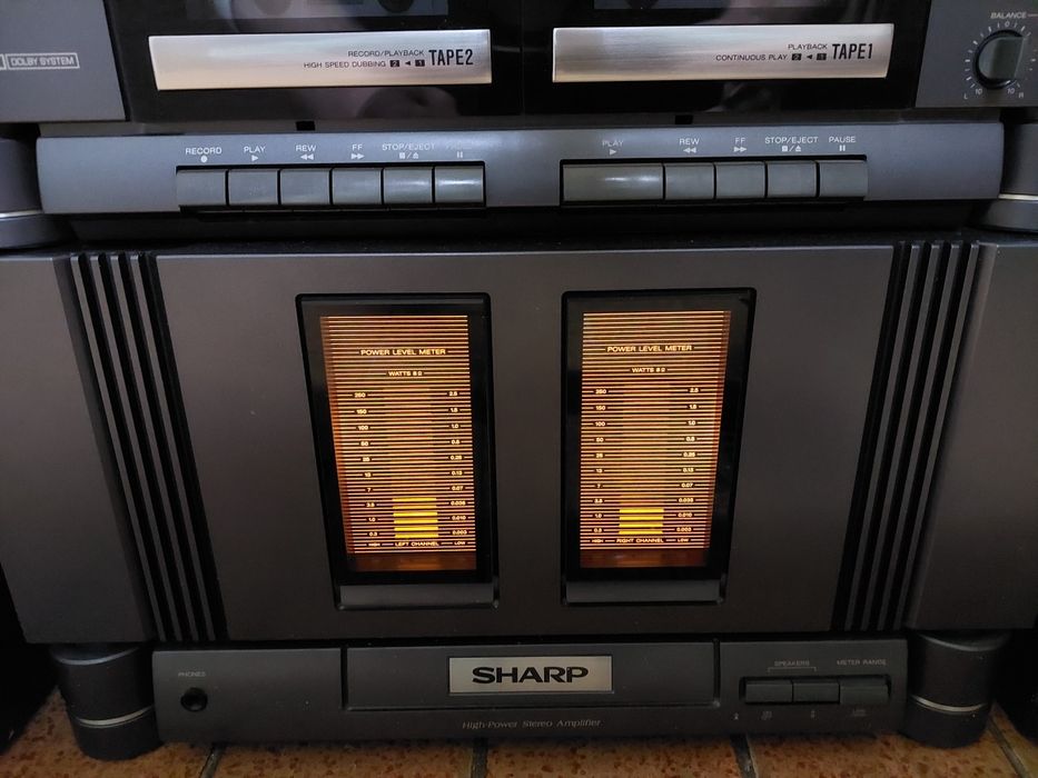 Wieża sharp system-8000 Pszczela Wola • OLX.pl