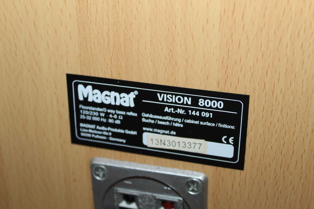 MAGNAT VISION 8000 Kolumny głośniki słupki 3 Way bass reflex Wysyłka ...